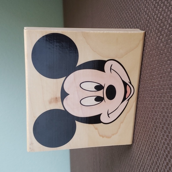 Disney | Office | Large Mickey Mouse Rubber Stamp Big Mickey Portrait ...